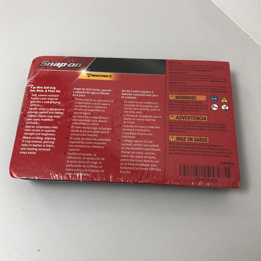 New Snap on SNAP-ON 4 pc Instinct® Soft Grip Miniature Pick Set - Own4Less